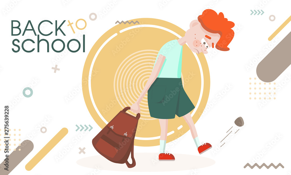 kid, boy, school, education, childhood, student, cartoon, lesson, back ...