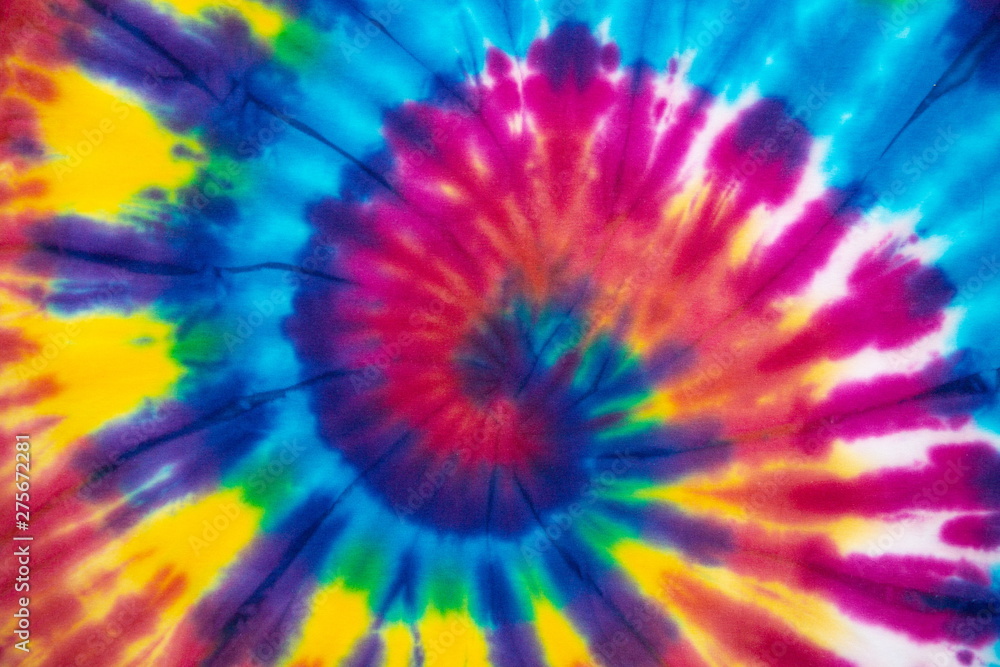 Tie Dye spiral vibrant and gradient rainbow multicolor , hippie shirt ...
