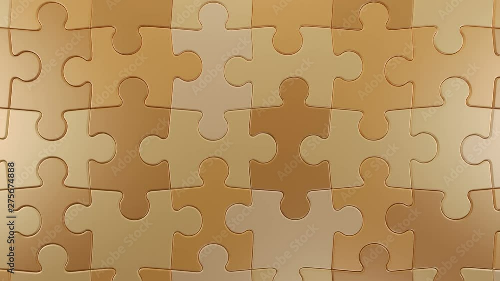 Jigsaw Puzzle Vertical Moving Background, Seamless Looping 3d Animation ...