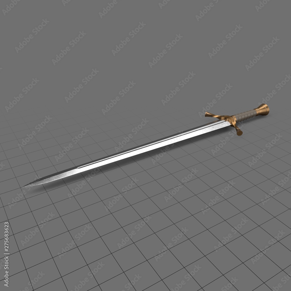 Medieval sword 3 Stock 3D asset | Adobe Stock