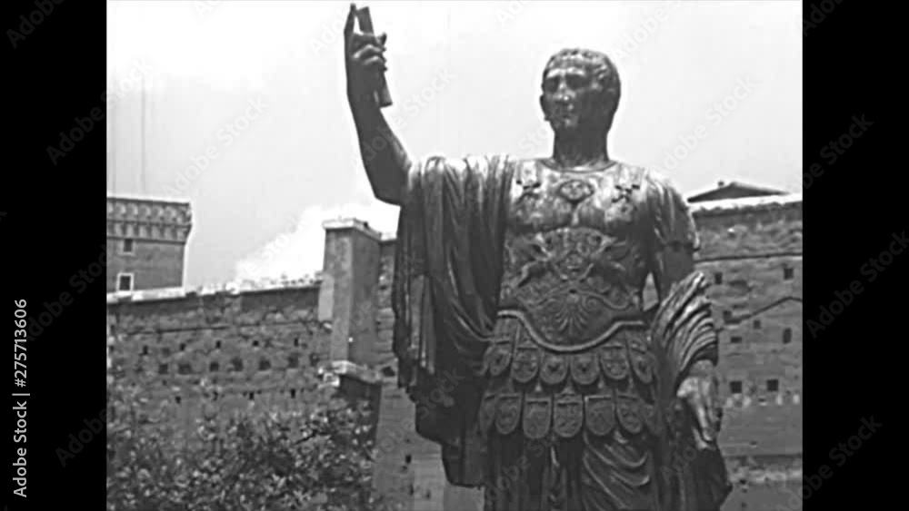 The bronze cast statue of Marco Cocceio Nerva Caesar Augustus, Roman ...