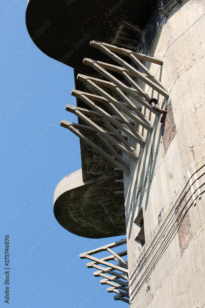 Flakturm or Anti aircraft tower located in the Augarten in Vienna ...