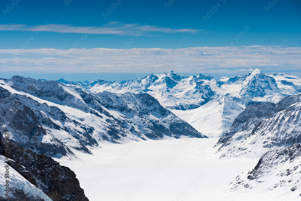Parts Of An Alpine Glacier