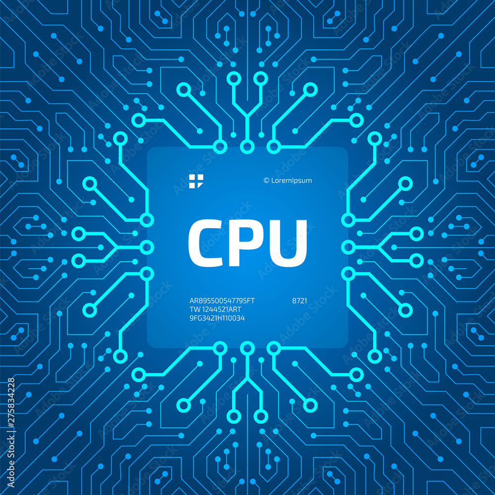 Abstract circuit board background. Motherboard with a place for CPU ...