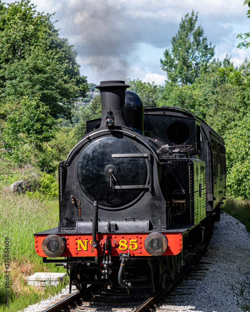 Old Black and Red Heritage Steam Train Stock Photo | Adobe Stock