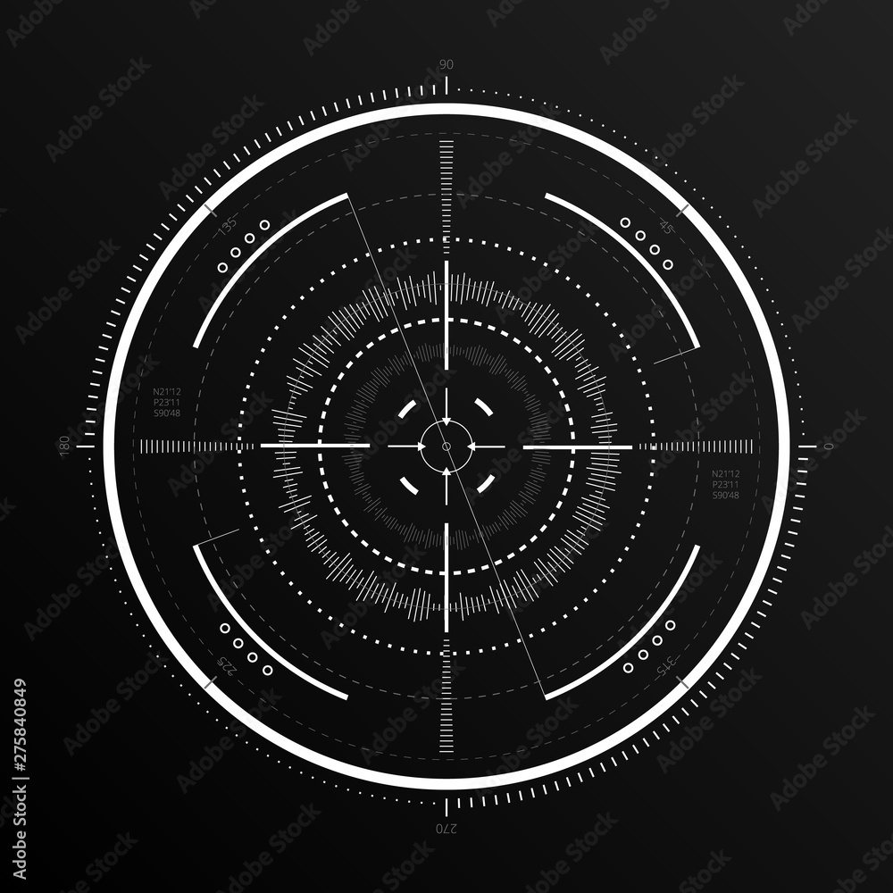 Sci-fi futuristic crosshair. HUD user interface . Vector illustration ... Sci-fi futuristic crosshair. HUD user interface . Vector illustration ...