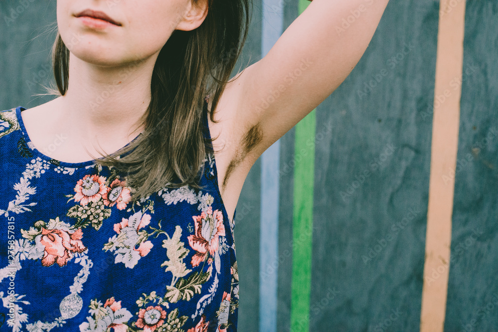 Hairy Armpit Pretty Girl Stock Adobe Stock
