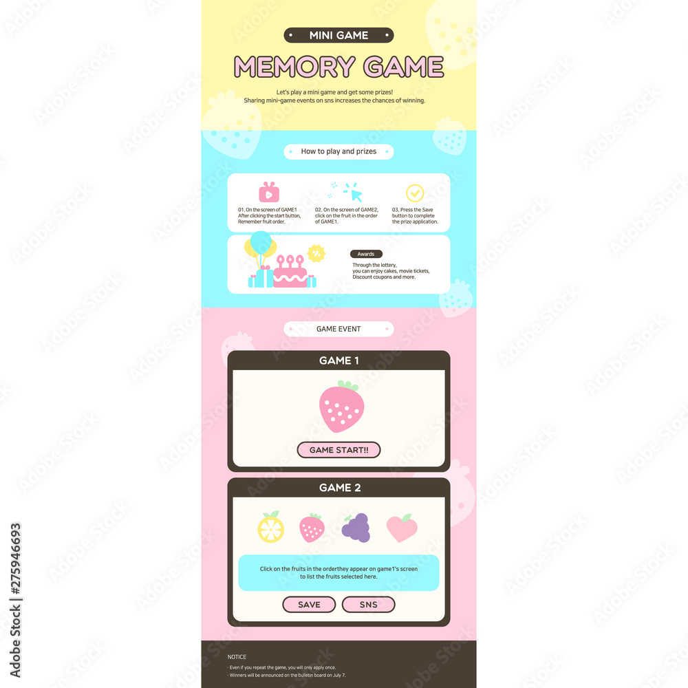 Vector illustration of web mini-game event for Mini Game, Event Popup ...