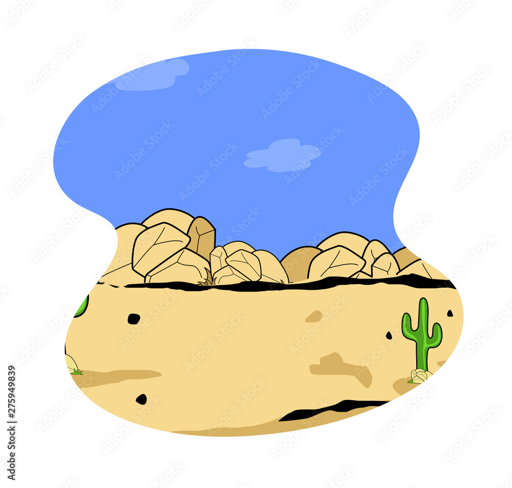 Desert - Cute Army Man Cartoon Soldier Vector Illustration Stock Vector ...
