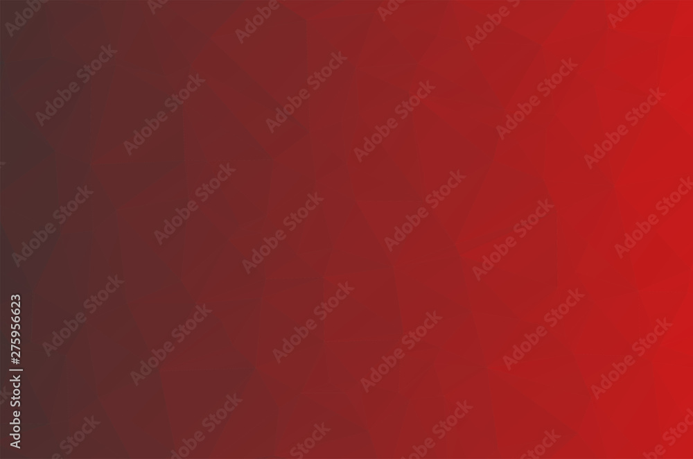 Red Low poly crystal background. Polygon design pattern. red Low poly ...