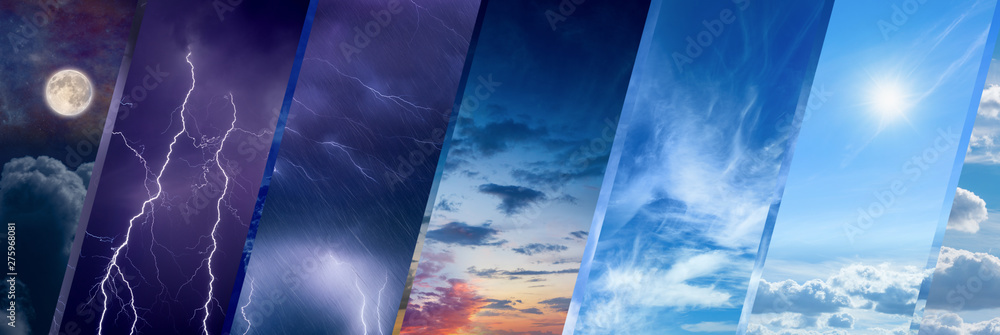 Weather forecast concept, climate change background Stock Photo | Adobe ...