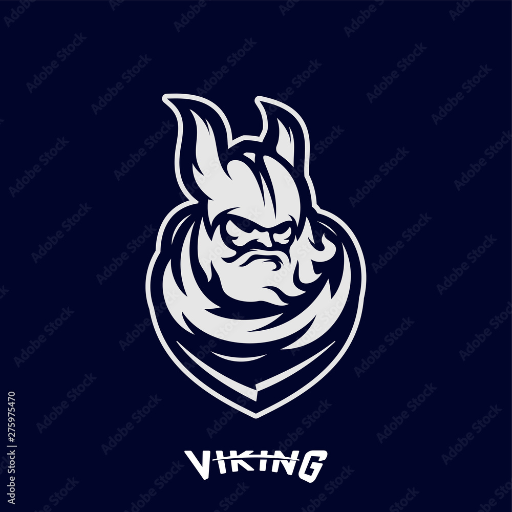 Viking eSports Logo Design Vector. Viking Mascot Gaming Logo Concepts ...