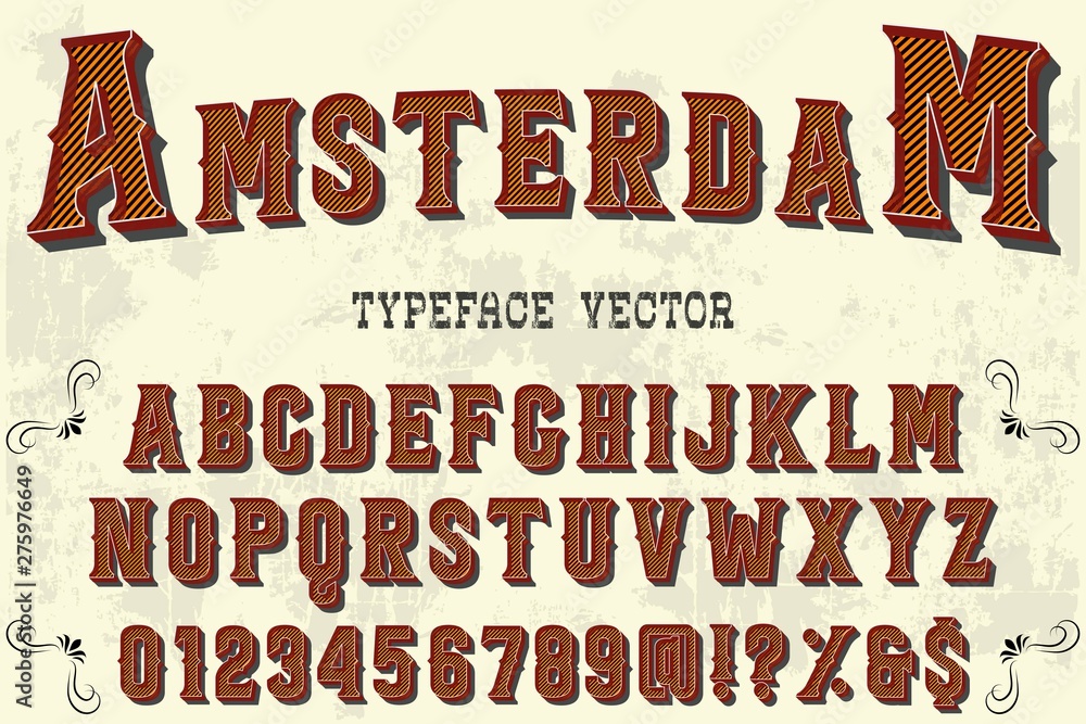 Font alphabet Script Typeface handcrafted handwritten vector label ...