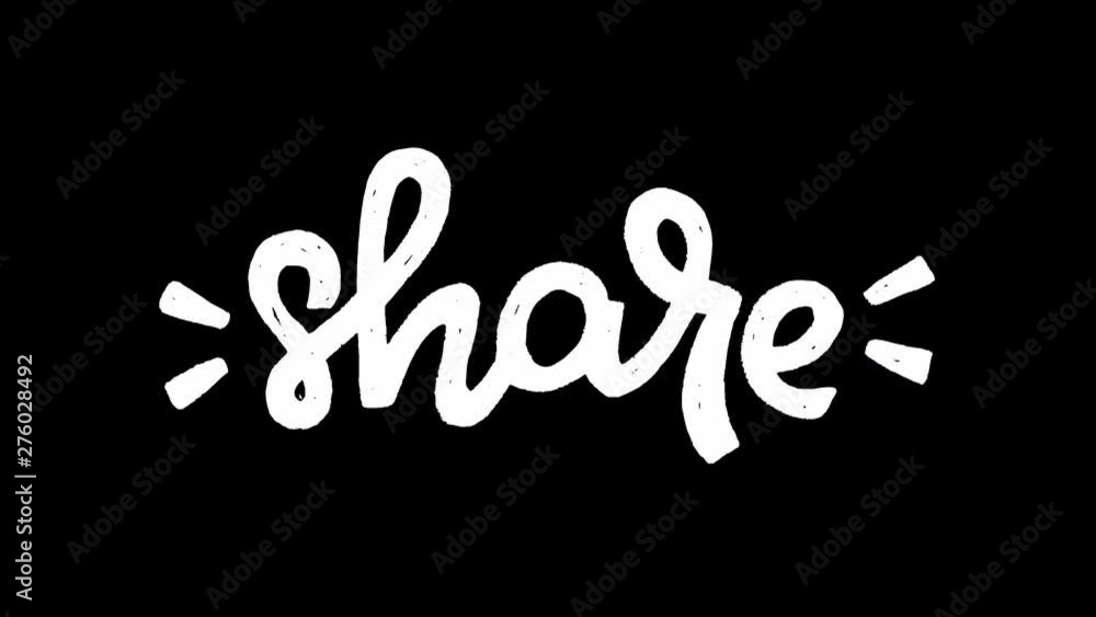 Animated hand drawn lettering message Share with dancing doodles on ...