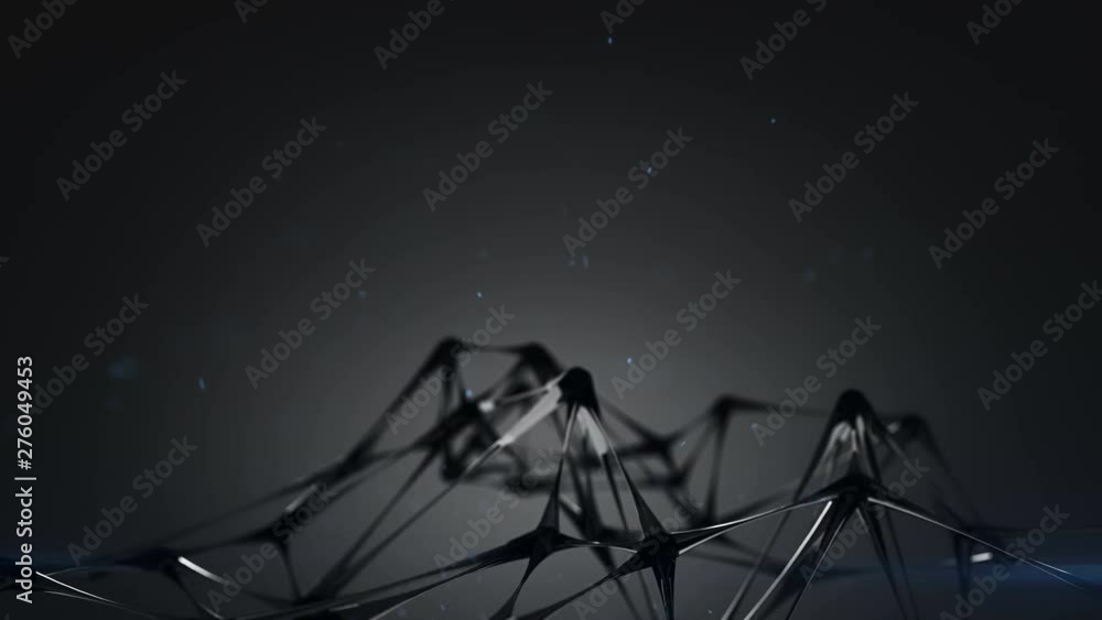 transparent nanotechnology structure. Modern hi-tech concept. Abstract ...
