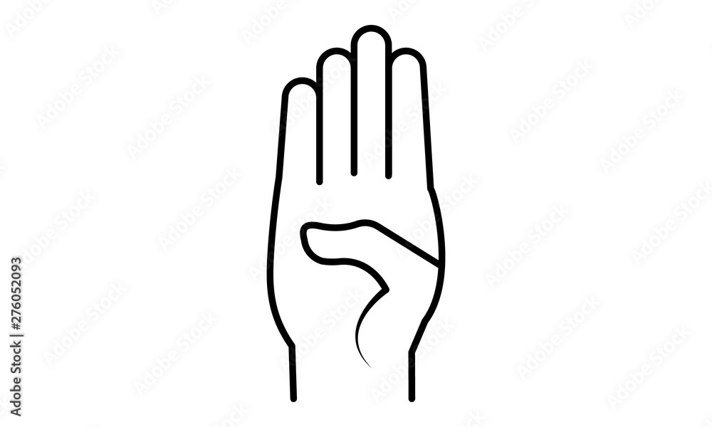 Finger Spelling the Alphabet in American Sign Language (ASL). The ...