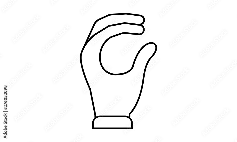 Finger Spelling the Alphabet in American Sign Language (ASL). The ...