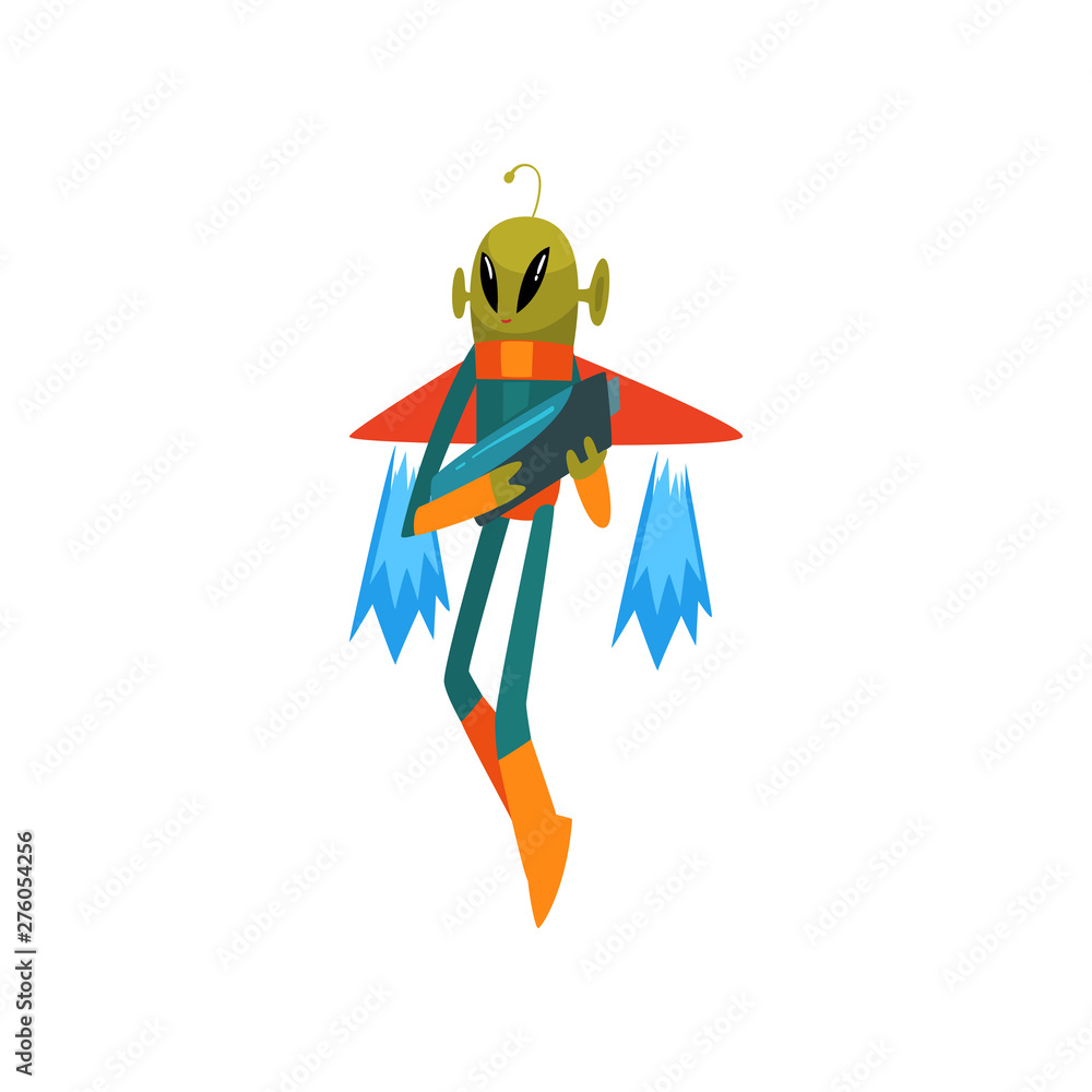 Flying Alien Humanoid