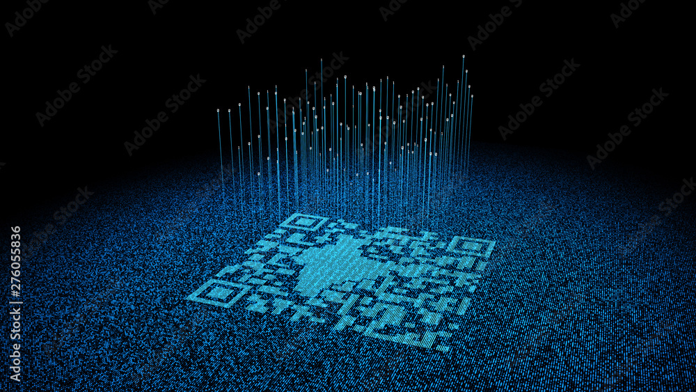 Digital Technology QR Code, Network Identification and Connection,india ...