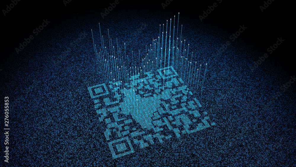 Digital Technology QR Code, Network Identification and Connection,india ...