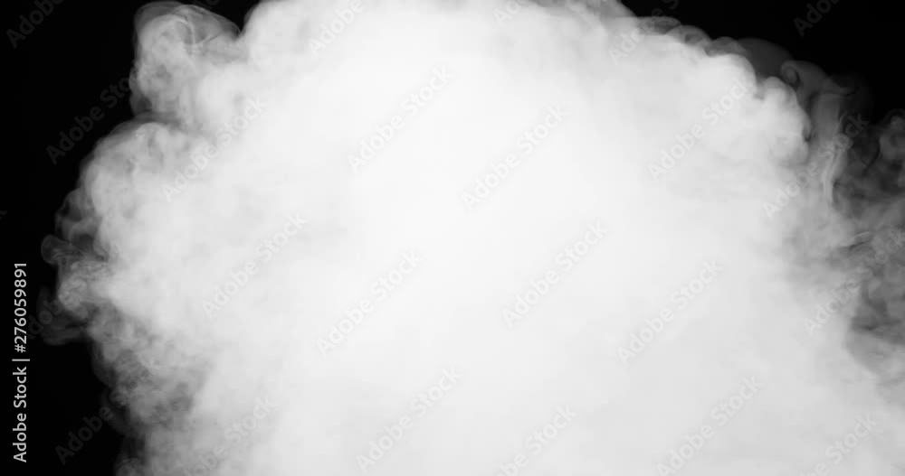 White Smoky Transition Between Frames. A jet of white smoke creates an ...