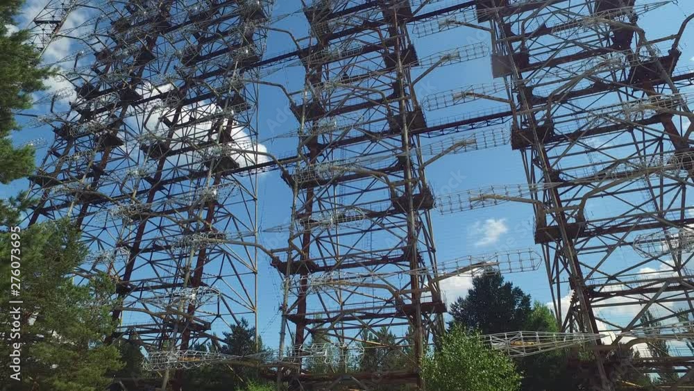 Soviet Duga radar array near Chernobyl, Ukraine, Russian Woodpecker ...