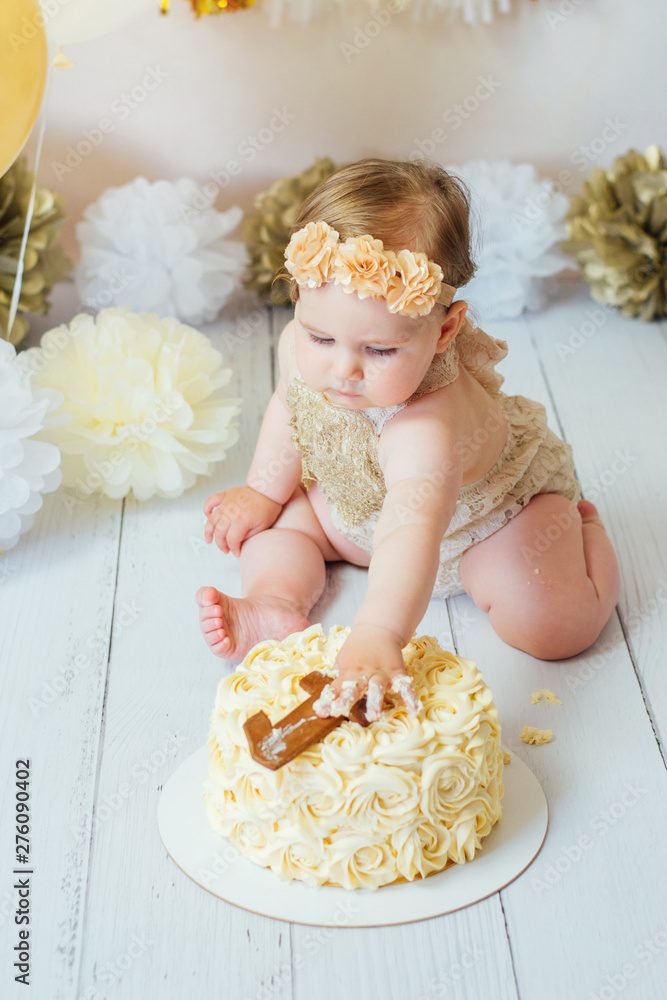 Baby Eating Cake