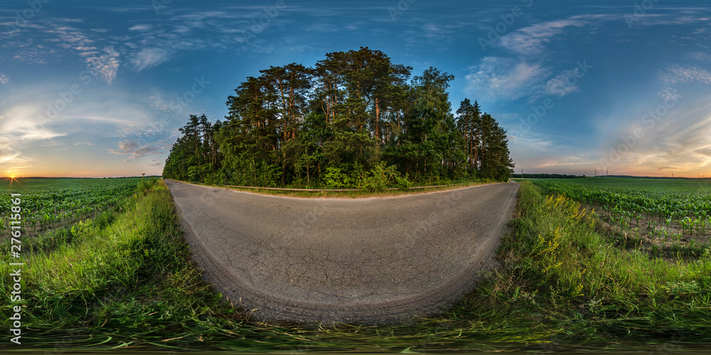 full seamless spherical hdri panorama 360 degrees angle view on gravel ...