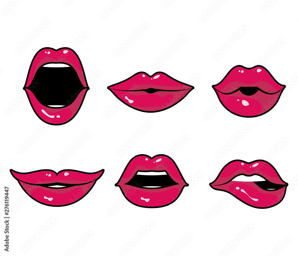 Partially Open Mouth Drawing