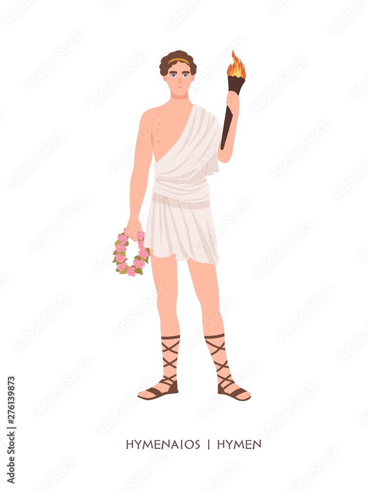 Hymenaios or Hymen - god or deity of marriage ceremonies and weddings ...