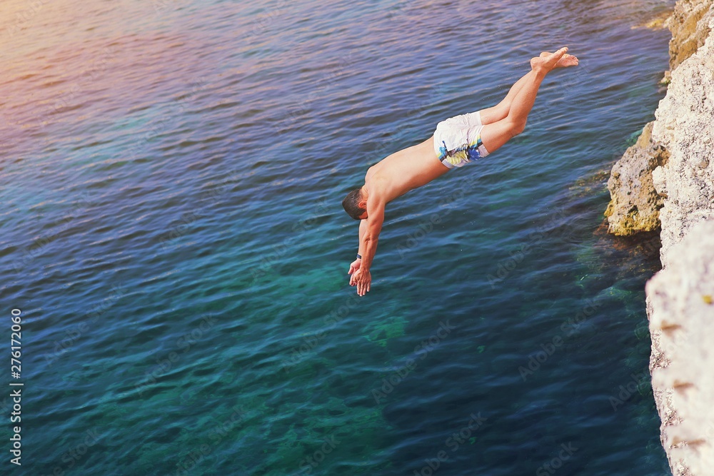 Cliff Jumping Sunset