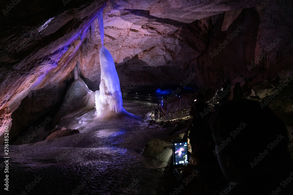 Dachstein Giant Ice Cave, Austria. Amazing cave with Ice Formations and ...