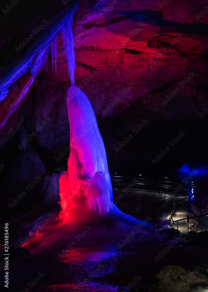Dachstein Giant Ice Cave, Austria. Amazing cave with Ice Formations and ...