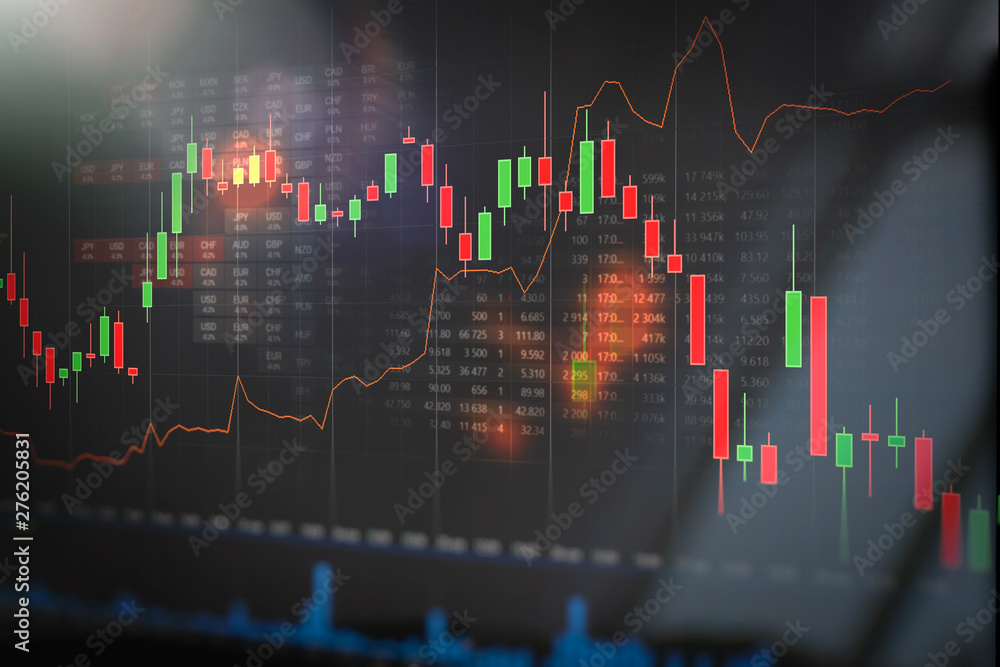 Stock market trading graph, investment chart Stock Photo | Adobe Stock
