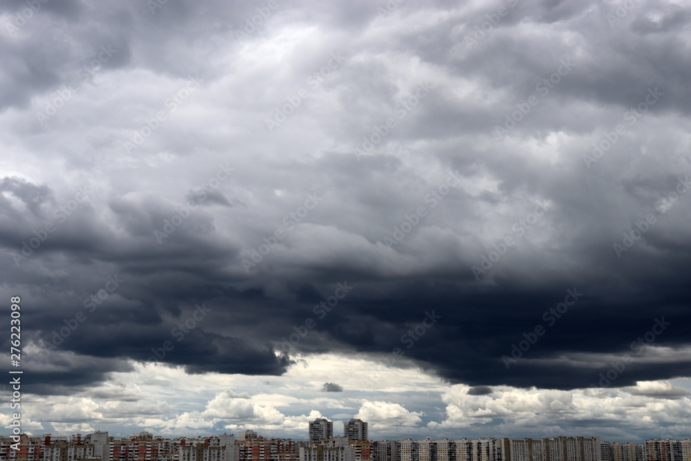 Dark Cloudy Day City