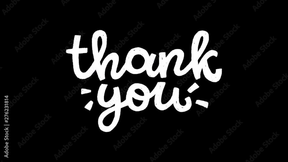 White handwritten inscription Thank You on transparent background in ...