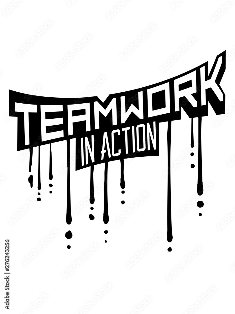 tropfen graffiti stempel crew teamwork cool design in action logo team ...