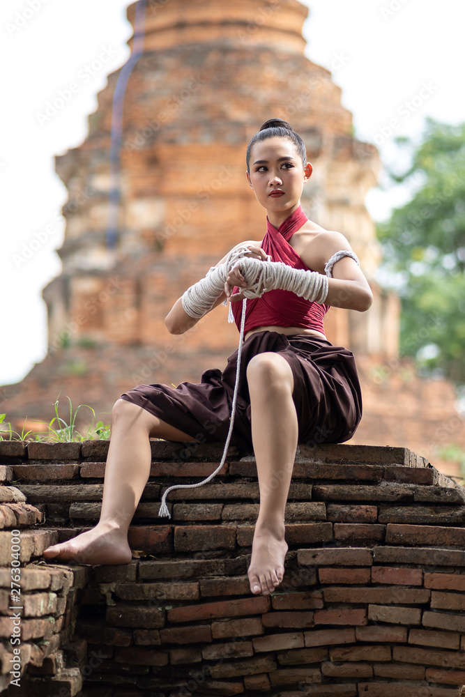 Traditional Muay Thai Fighter