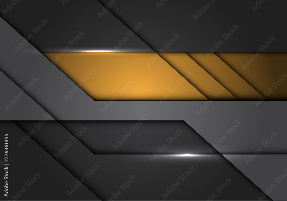 Abstract yellow grey metallic circuit design modern futuristic ...
