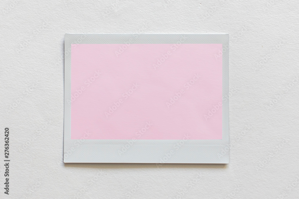 Polaroid Picture Frame on paper background. Stock Photo | Adobe Stock