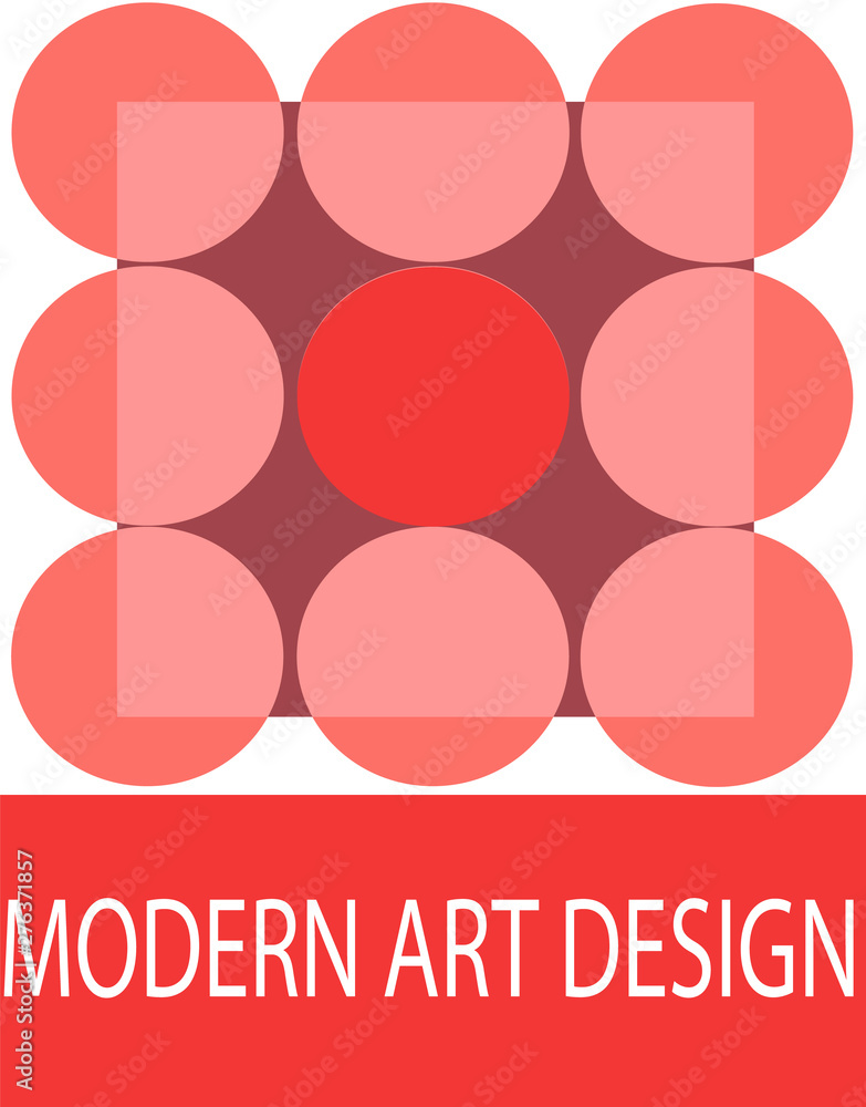 Modern vector illustration, bright colours, abstract and geometric ...