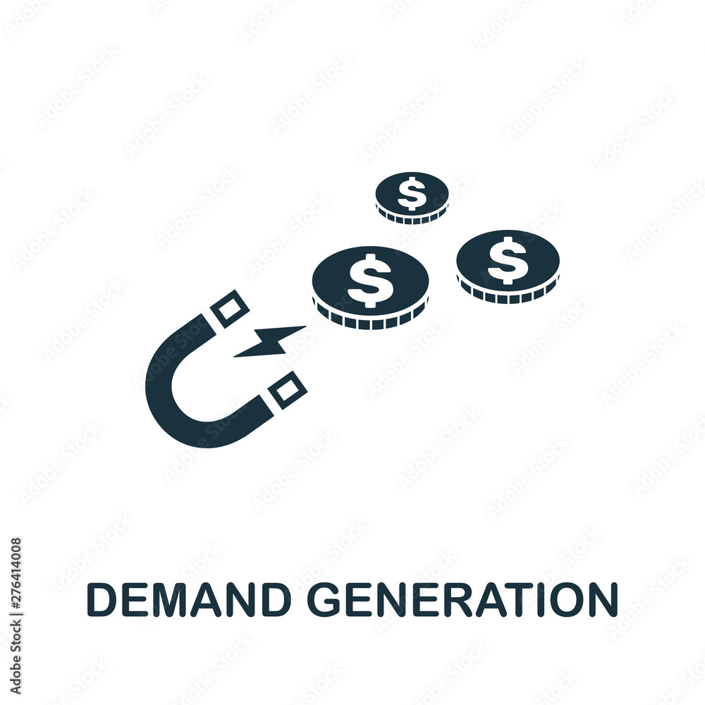 Demand Generation vector icon symbol. Creative sign from crm icons ...