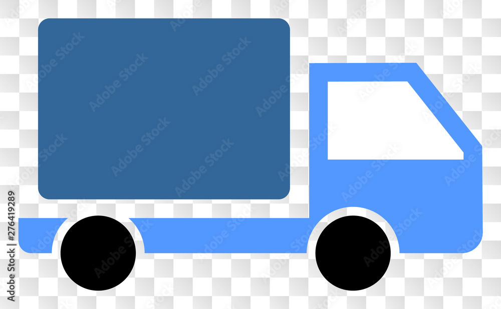 Lorry EPS vector pictograph. Illustration contains flat lorry iconic ...
