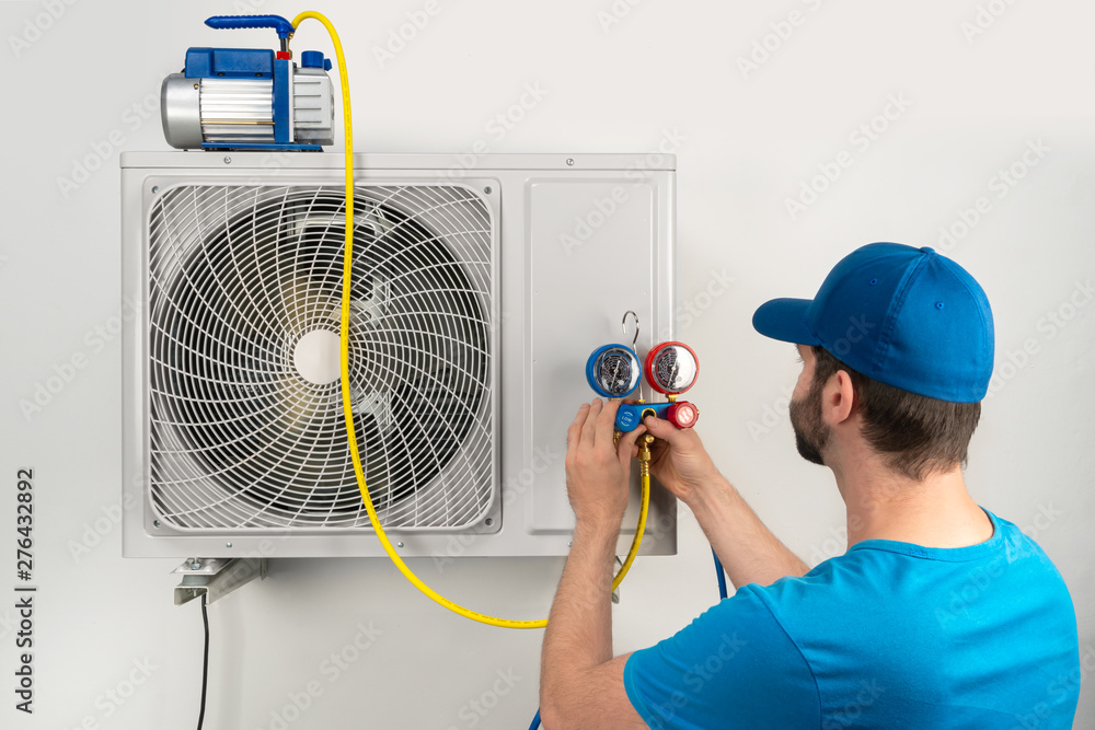 Installation service fix repair maintenance of an air conditioner ...
