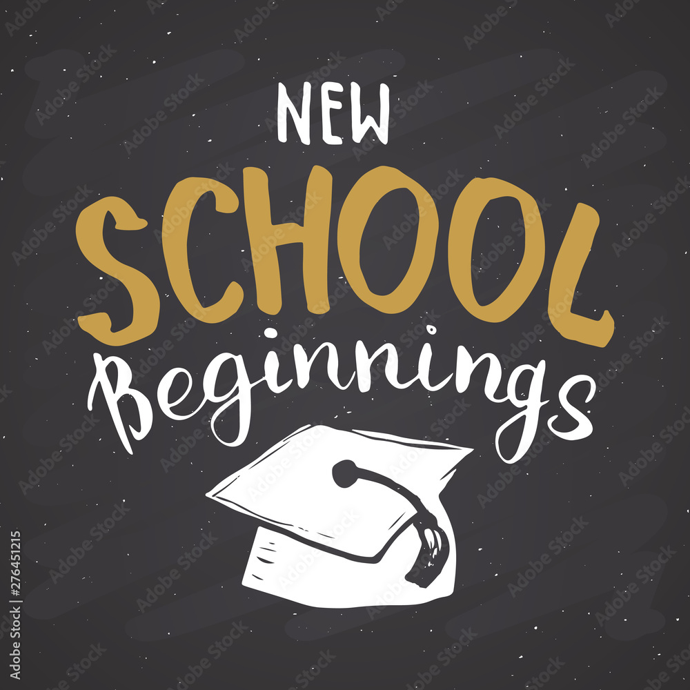 Back to School Calligraphic Lettering. Calligraphy Lettering with ...