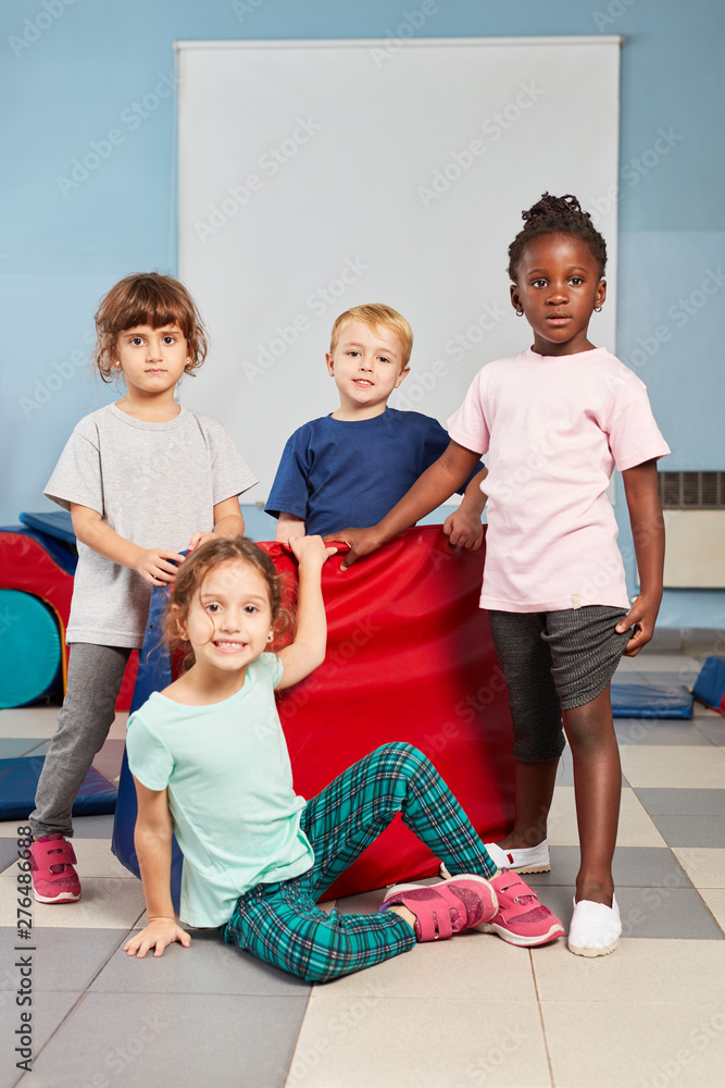Group of kids in preschool Stock Photo | Adobe Stock