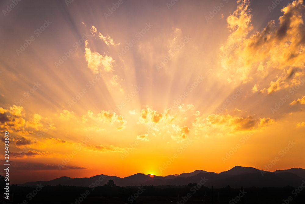 Mountain Horizon Sunset