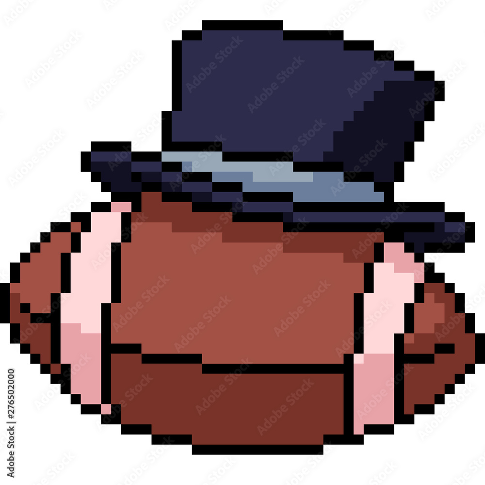 vector pixel art rugby ball Stock Vector | Adobe Stock