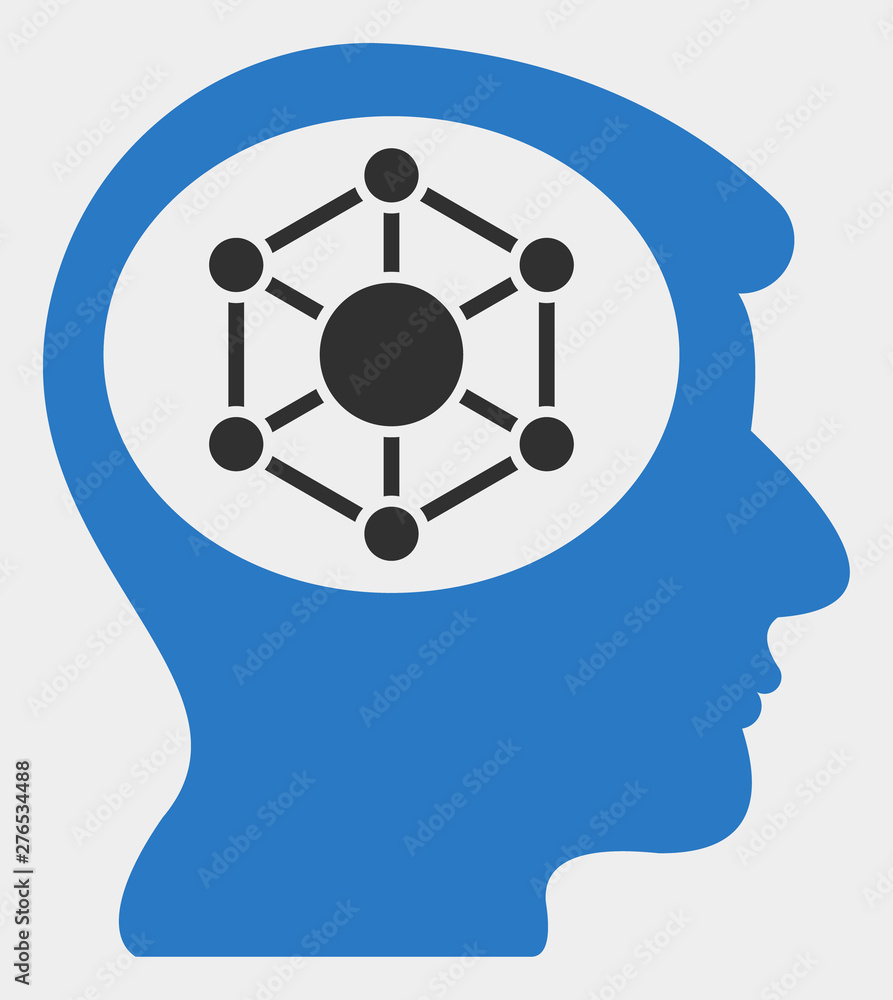 Human memory raster pictogram. Illustration contains flat human memory ...