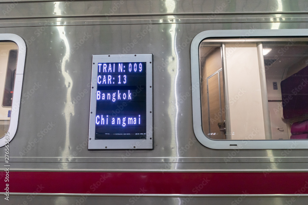Train bogie from Bangkok to Chiang Mai, Thailand. Stock Photo | Adobe Stock